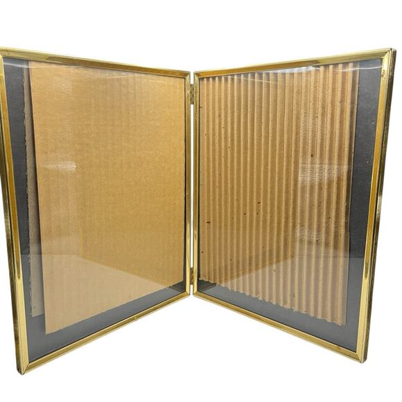 Vintage | Accents | Vintage Bifold Gold Tone Brass Double Hinged ...
